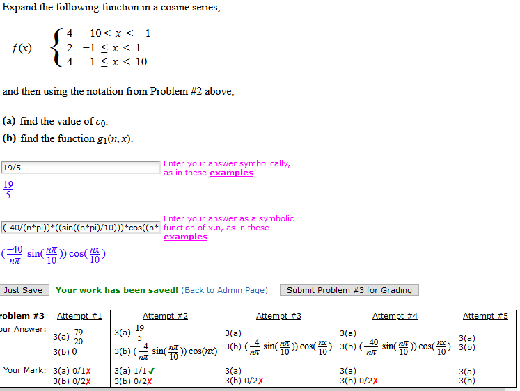 Solved Expand the following function in a cosine series, | Chegg.com