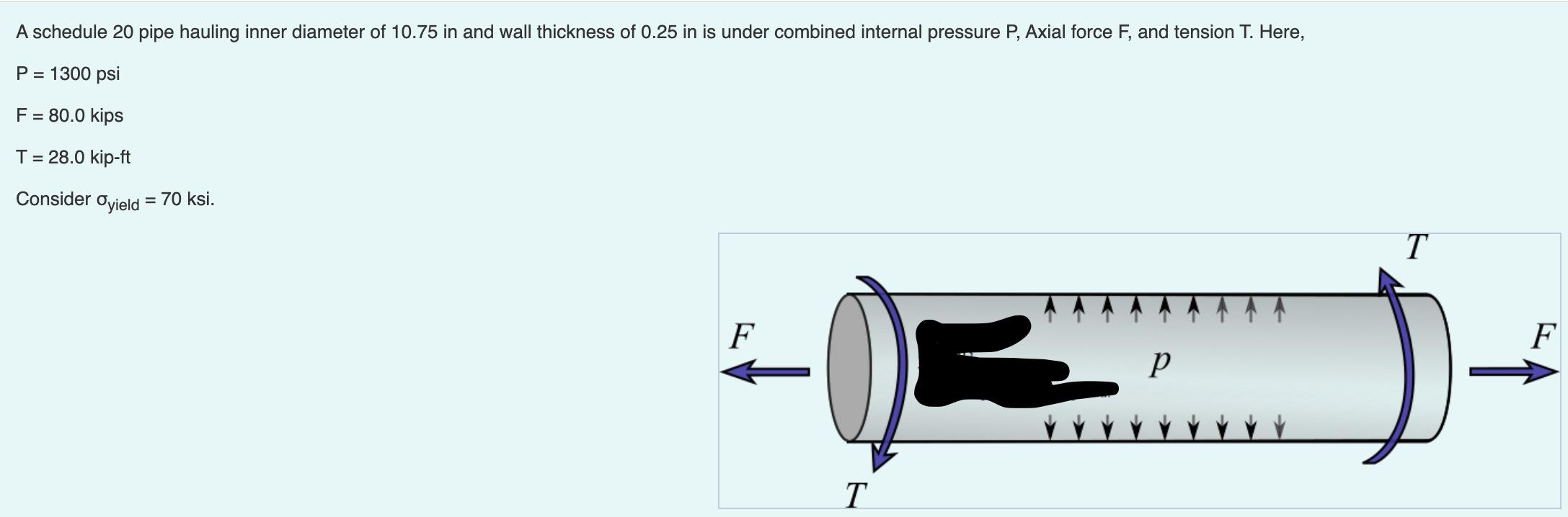 Solved A) What is the surface torsional stress due to | Chegg.com