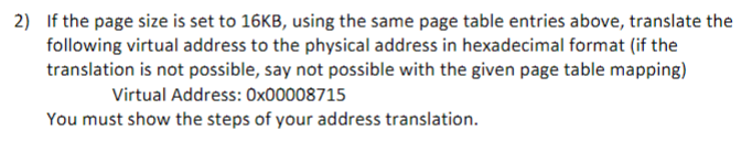Solved 5. Consider a 32-bit virtual memory space. Suppose | Chegg.com