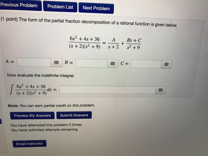 Solved Previous Problemproblem List Next Problem 1 Point
