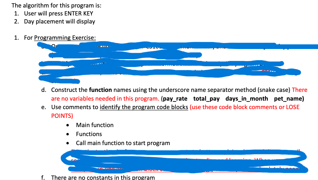Solved The algorithm for this program is: 1. User will press | Chegg.com