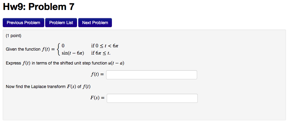 Solved Hw9 Problem 7 Previous Problem Problem List Next 5378