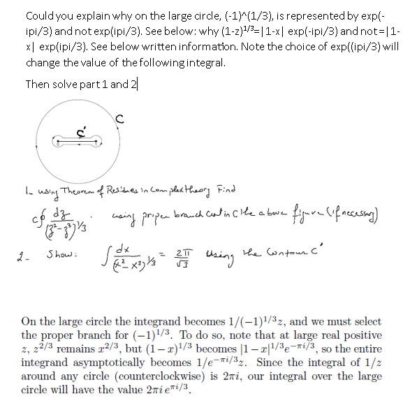 Solved Could you explain why on the large circle, | Chegg.com
