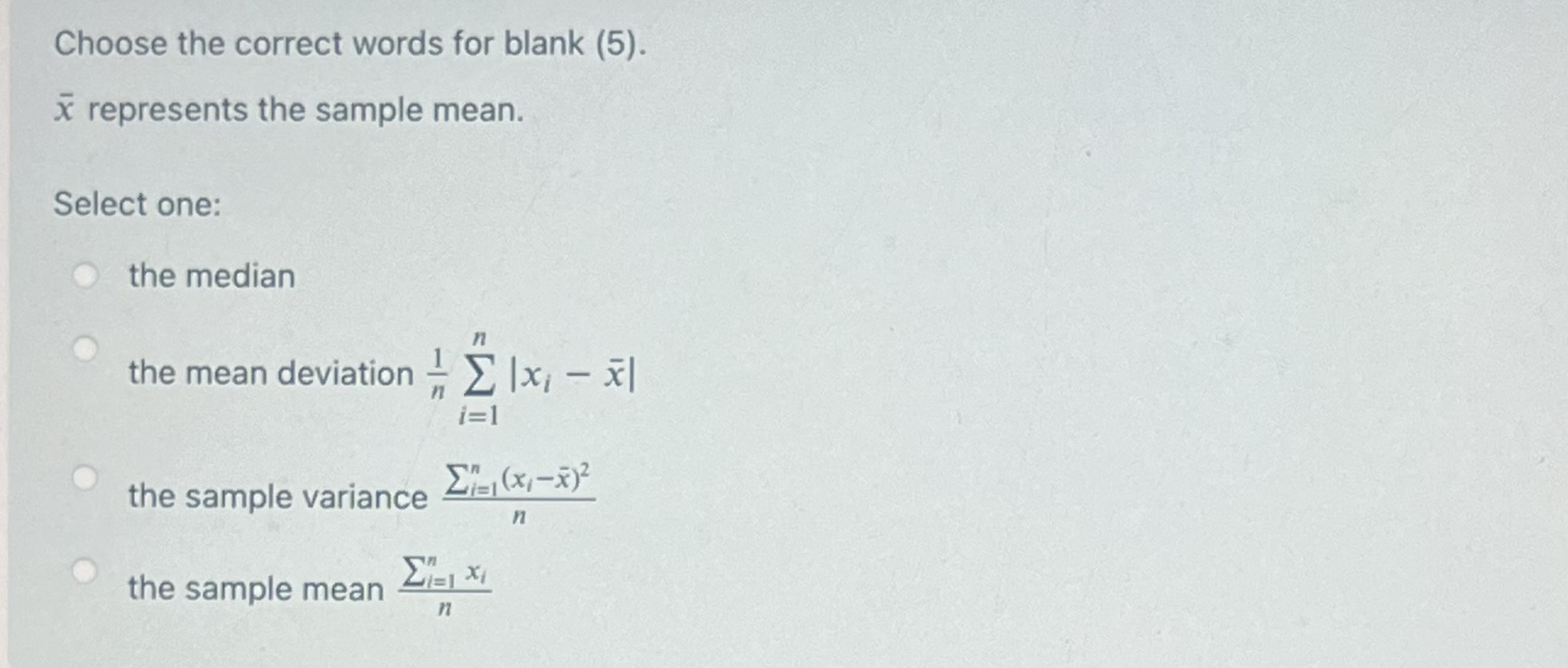 Solved Choose the correct equation for blank (1). Select | Chegg.com