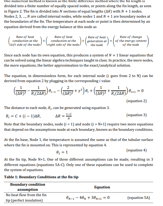 Numerical Analysis of Annular Radial Fins of Uniform | Chegg.com