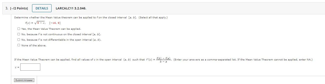 Solved 2. [-12 Points] DETAILS LARCALC11 3.2.043. Determine | Chegg.com