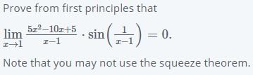 Solved Prove from first principles that the | Chegg.com