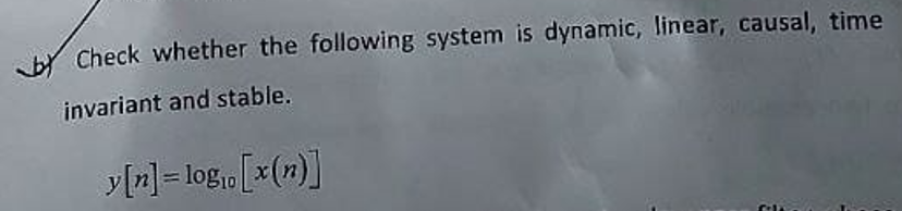 Solved Check whether the following system is ﻿dynamic, | Chegg.com