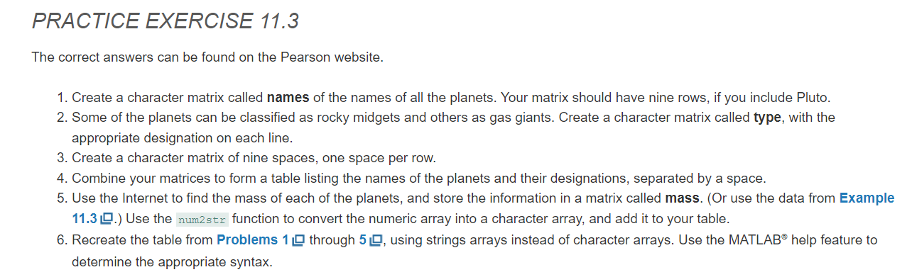 Solved PRACTICE EXERCISE 11.3 The correct answers can be | Chegg.com