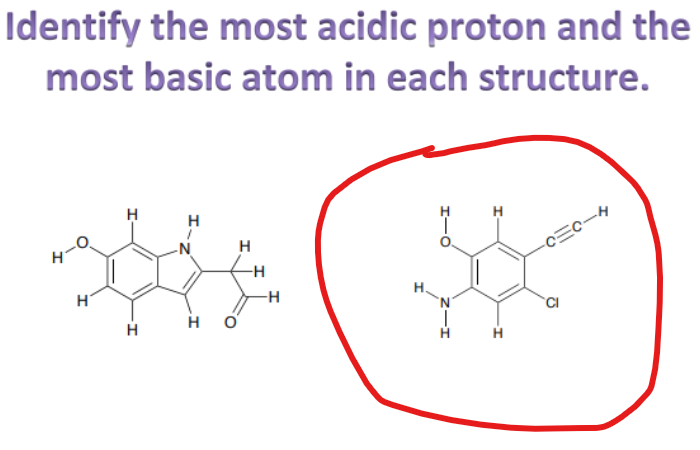 Solved Identify the most acidic proton and the most basic | Chegg.com