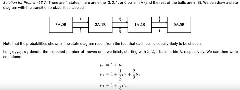 We have two bins, A and B. Initially there are 3 | Chegg.com