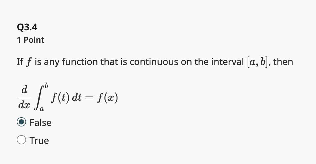 Solved Q3.41 ﻿PointIf f ﻿is any function that is continuous | Chegg.com