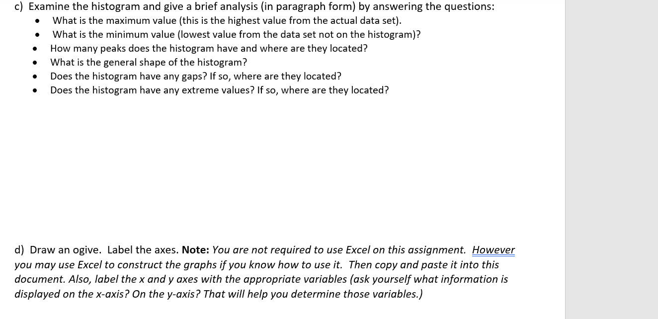 Solved Worksheet 2 Organizing Data and Representing Data | Chegg.com