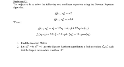 Solved Problem: The objective is to solve the following two | Chegg.com