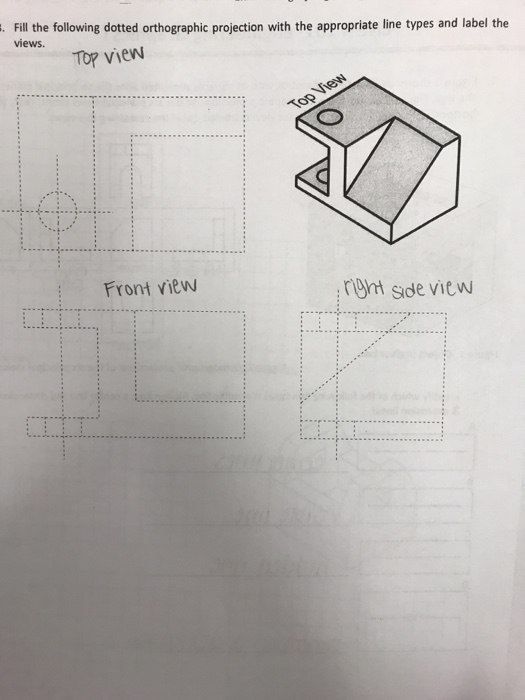 Solved Name: Draw the Top, Side, and Front Views of the ltem | Chegg.com