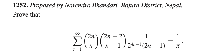 Solved 1252. Proposed by Narendra Bhandari, Bajura District, | Chegg.com