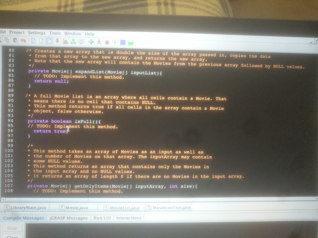 THIS IS THE LIBRARYMAIN.JAVA FILE. YOU DO NOT MAKE | Chegg.com