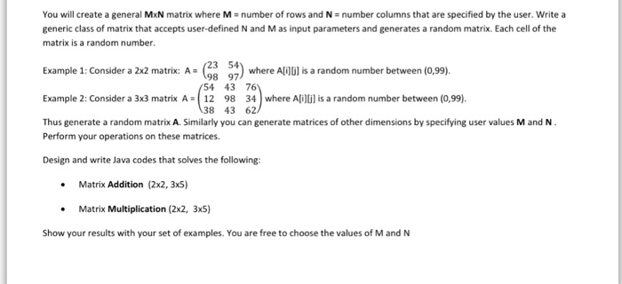 Solved Matrix addition and multiplication of a 2x2 with a | Chegg.com