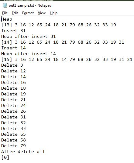 Solved Write a program in Python 3.0 that implements heap | Chegg.com