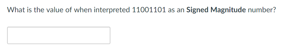 Solved What is the value of when interpreted 10110101 as an | Chegg.com