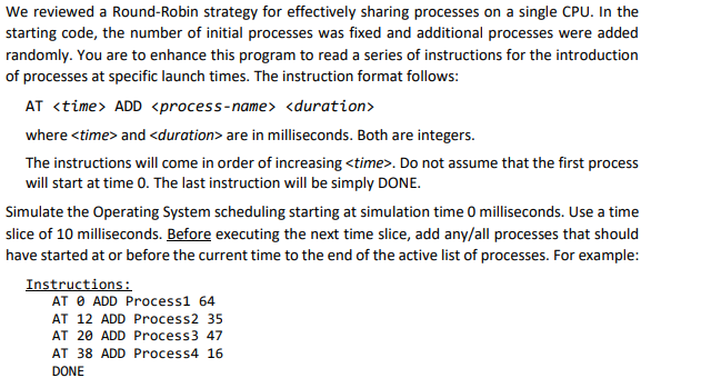 We reviewed a Round-Robin strategy for effectively | Chegg.com