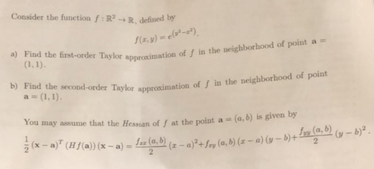 Solved Consider the function f:R2→R, defined by | Chegg.com