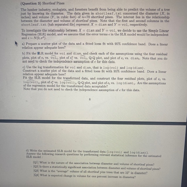 Solved Please use SAS and upload code and graphs and outputs | Chegg.com