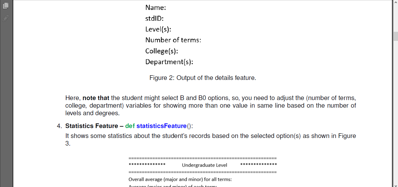 Develop a menu driven complete program that can | Chegg.com