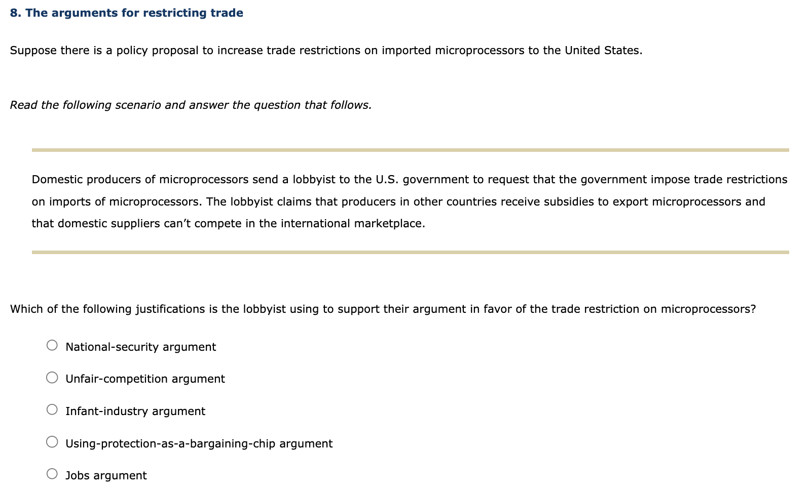 Solved 8 The Arguments For Restricting Suppose There Chegg