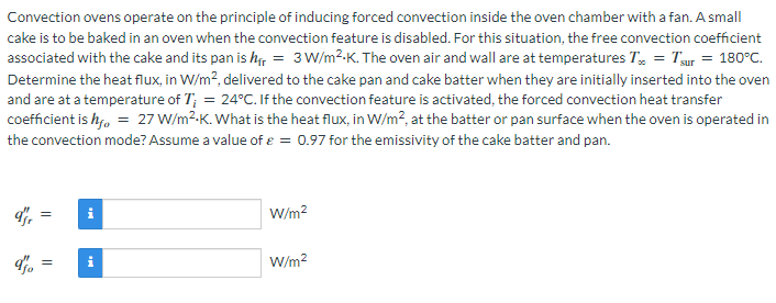 Solved Convection ovens operate on the principle of inducing | Chegg.com