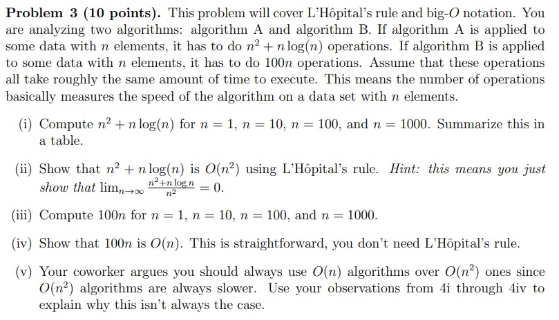 Solved Problem 3 (10 points). This problem will cover | Chegg.com
