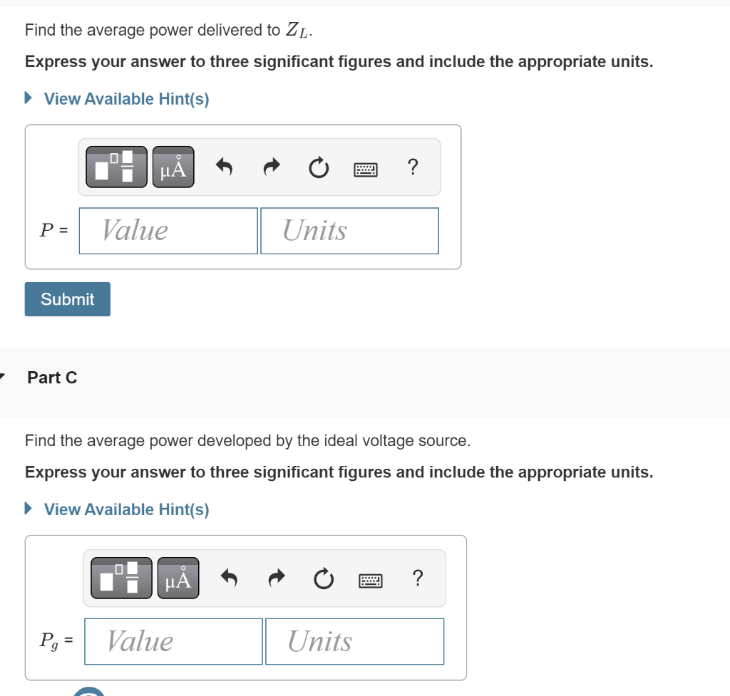 Solved The h parameters for the two-port amplifier circuit | Chegg.com