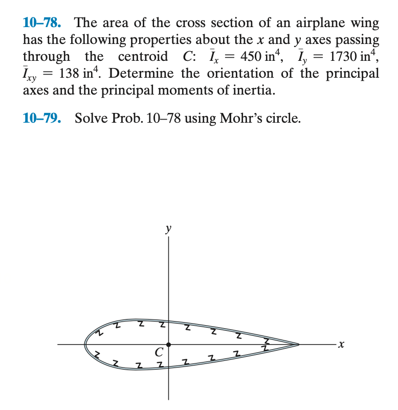 Solved = 10-78. The area of the cross section of an airplane | Chegg.com