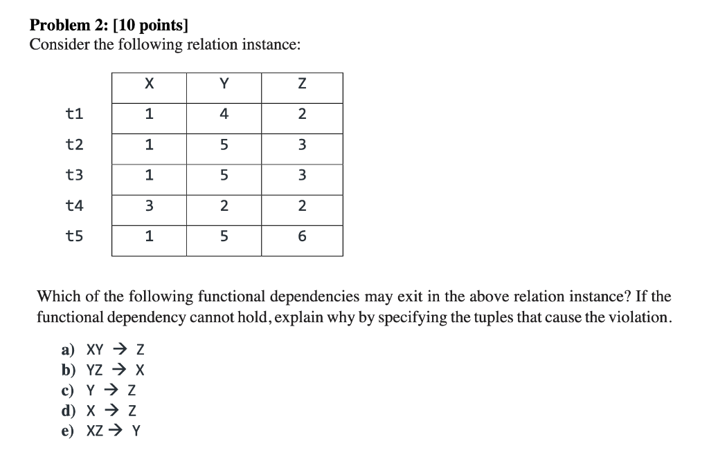 Solved Problem 2 10 Points Consider The Following 6513