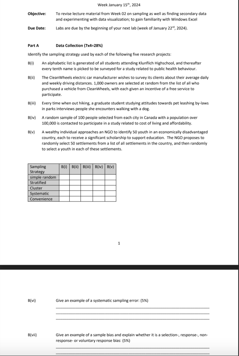 Solved Week January 15th ,2024Objective: To revise lecture | Chegg.com