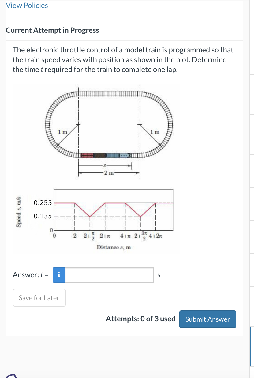 Solved The electronic throttle control of a model train is | Chegg.com