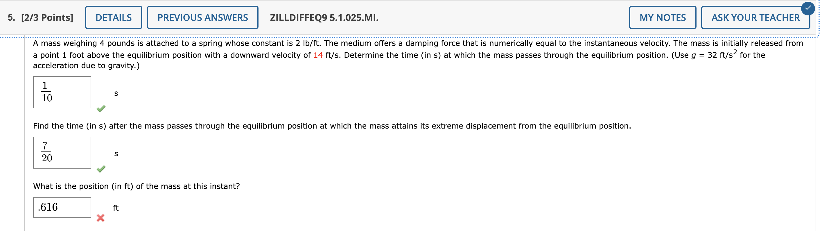 Solved I cant seem to find the correct value for the last | Chegg.com