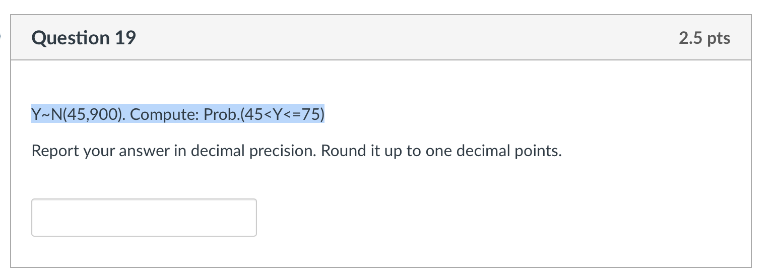 Solved Y N (45,900). Compute: Prob. (45 | Chegg.com