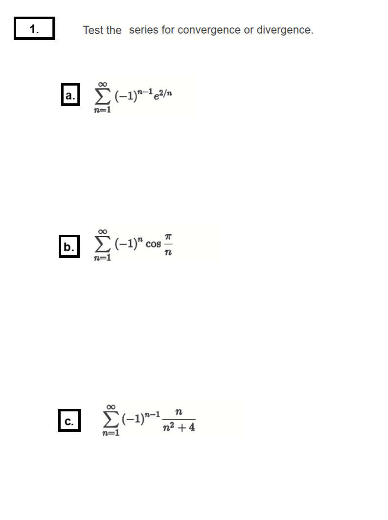 Convergence Divergence Sequence And Series Worksheet Pdf - Adriansonfifth