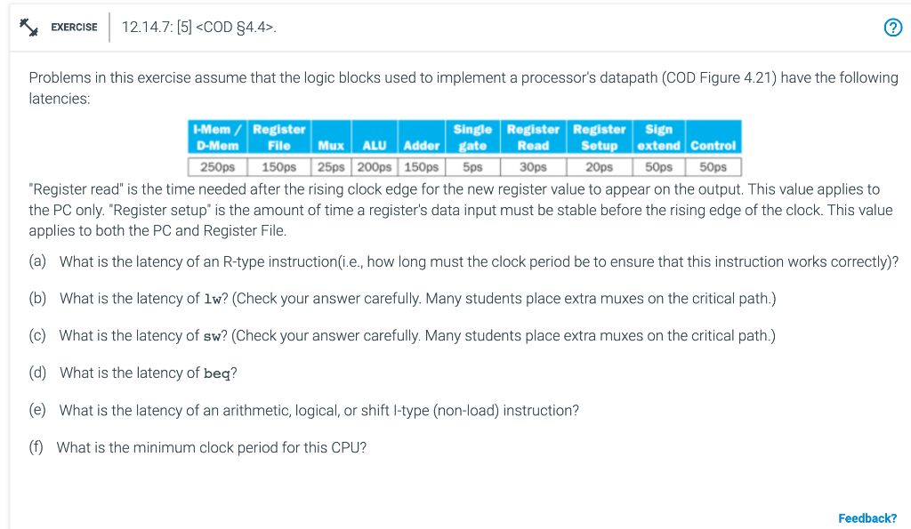 Solved Problems in this exercise assume that the logic | Chegg.com