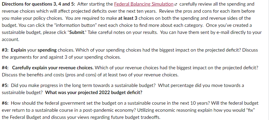 Solved Directions for questions 3,4 and 5: After starting | Chegg.com