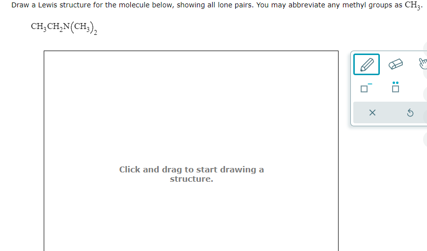 Solved Draw a Lewis structure for the molecule below, | Chegg.com