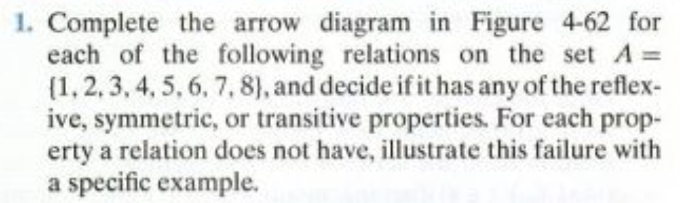 Solved 1. Complete the arrow diagram in Figure 4-62 for each | Chegg.com