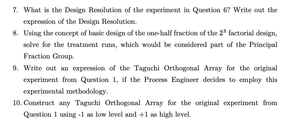 1. A three-factor experiment, with factors, A, B and | Chegg.com