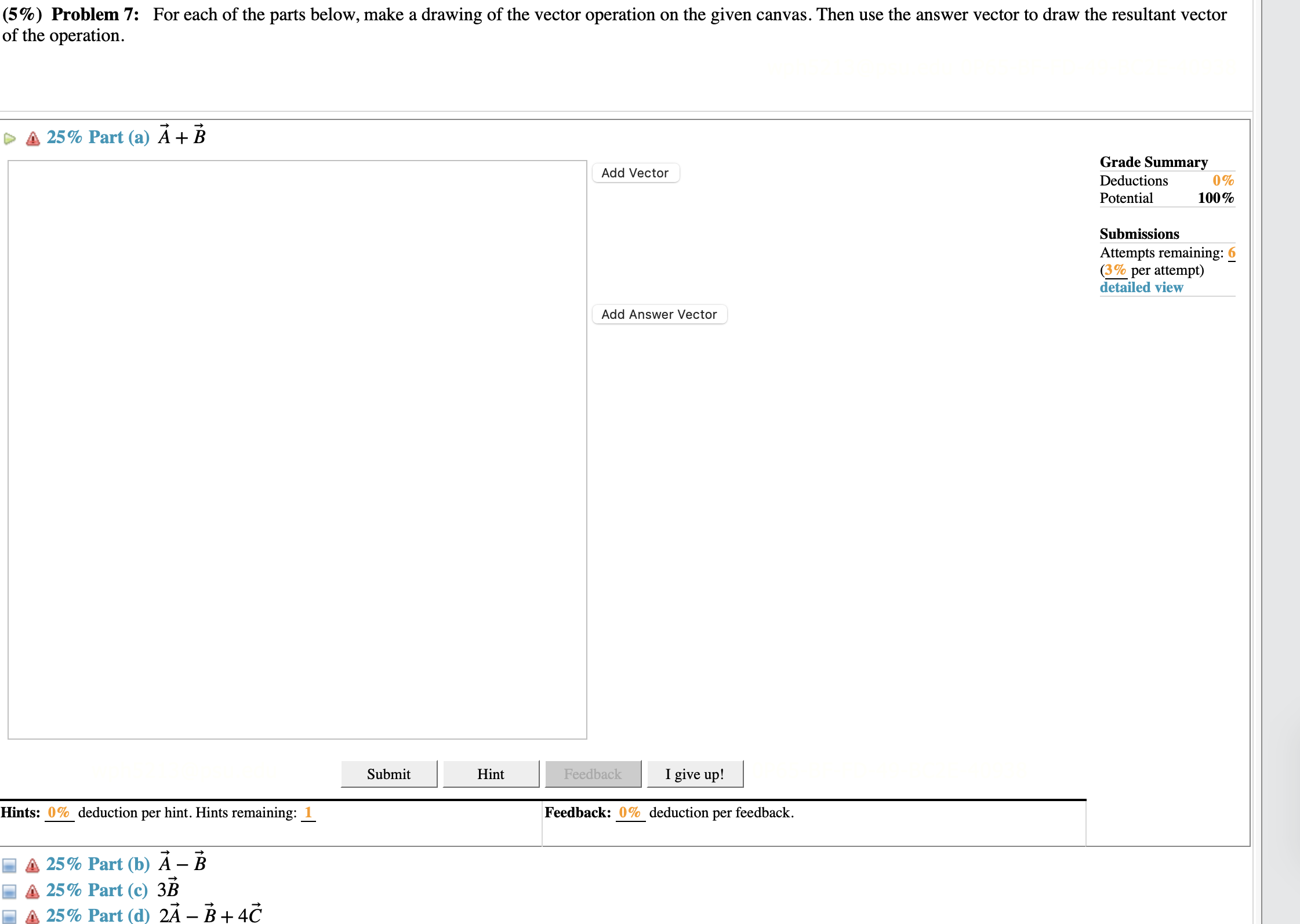 (5\%) Problem 7: For each of the parts below, make a | Chegg.com