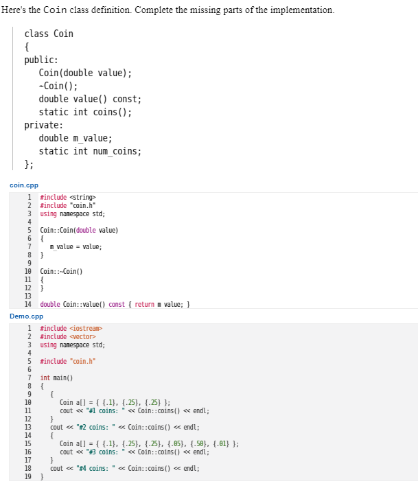 Each class may have its own version of a given | Chegg.com