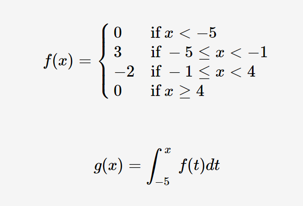 Solved (e) The absolute maximum of g(x) occurs when | Chegg.com