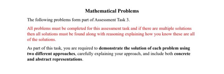 Solved Mathematical Problems The following problems form | Chegg.com
