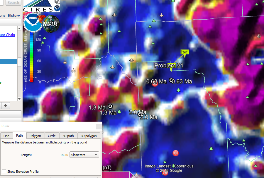 Continental Hot Spots – Yellowstone Hot-Spot Trail. | Chegg.com