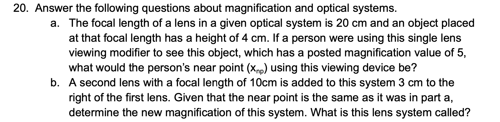 Solved 20. Answer the following questions about | Chegg.com